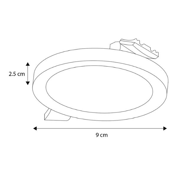 LÁMPARA EMPOTRABLE CIRCULAR FLAT DECO 1 LUZ CÁLIDA ESTÉVEZ | The Home ...