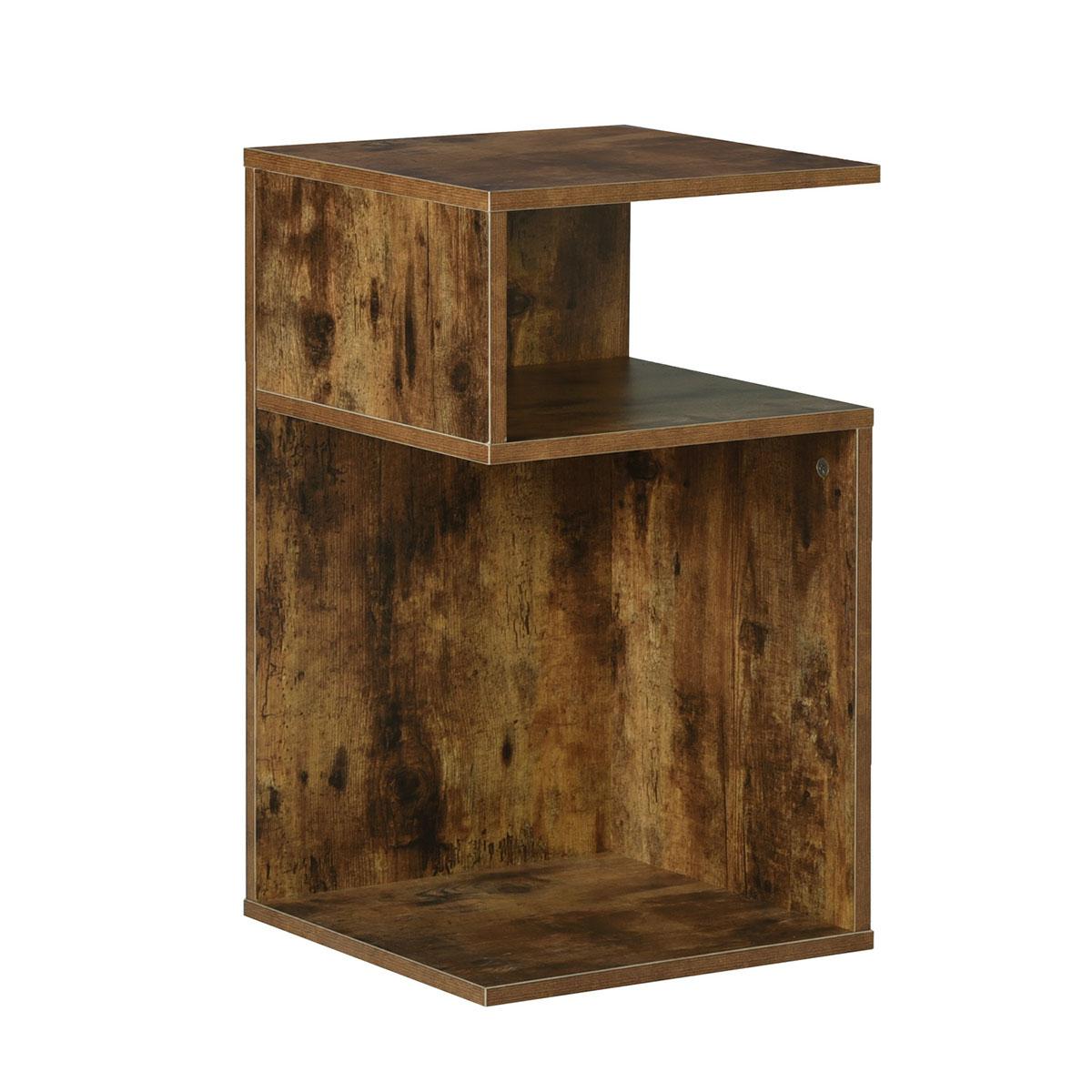 MESA AUXILIAR TIPO LIBRERO DE PVC 60 X 35 X 35 CM CAFÉ | The Home Depot ...