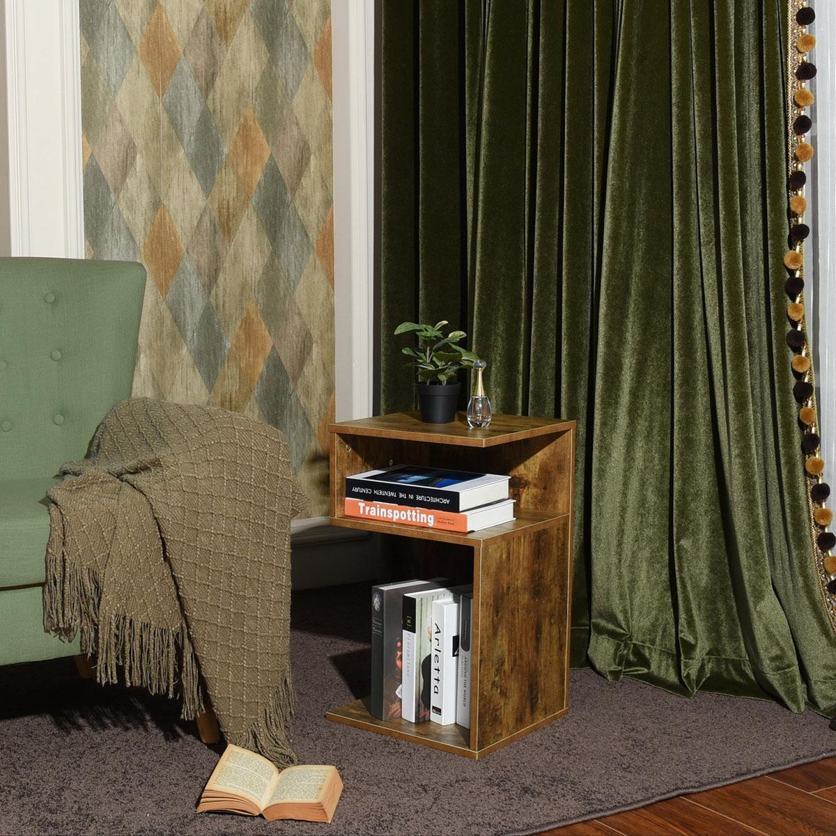 MESA AUXILIAR TIPO LIBRERO DE PVC 60 X 35 X 35 CM CAFÉ | The Home Depot ...