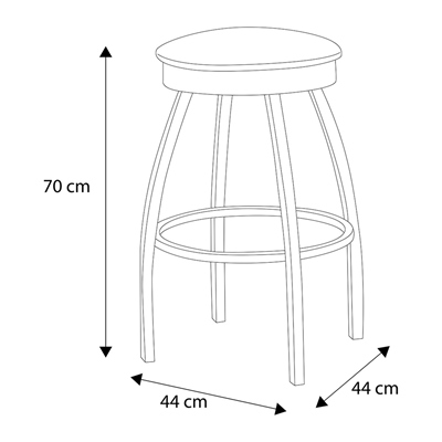 BANCO TAPIZADO 70 X 44 CM | The Home Depot México - Ventas a profesionales