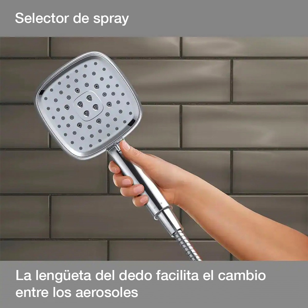 REGADERA DE MANO MULTIFUNCIÓN FORDRA PLATA CON HIDROMASAJE KOHLER | The ...