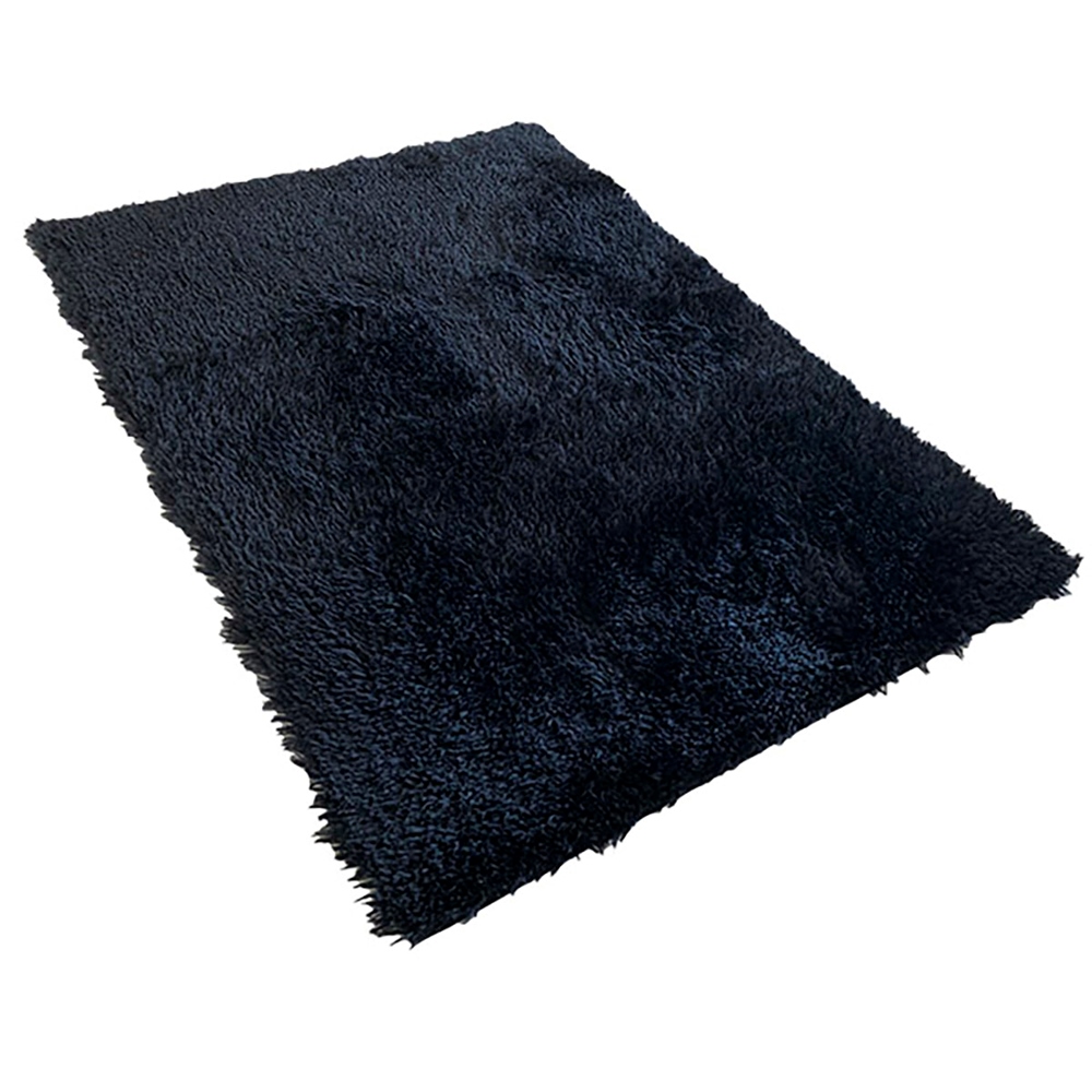 TAPETE DE ÁREA POLIÉSTER NEGRO 5 CM X 1 M X 70 CM | The Home Depot México
