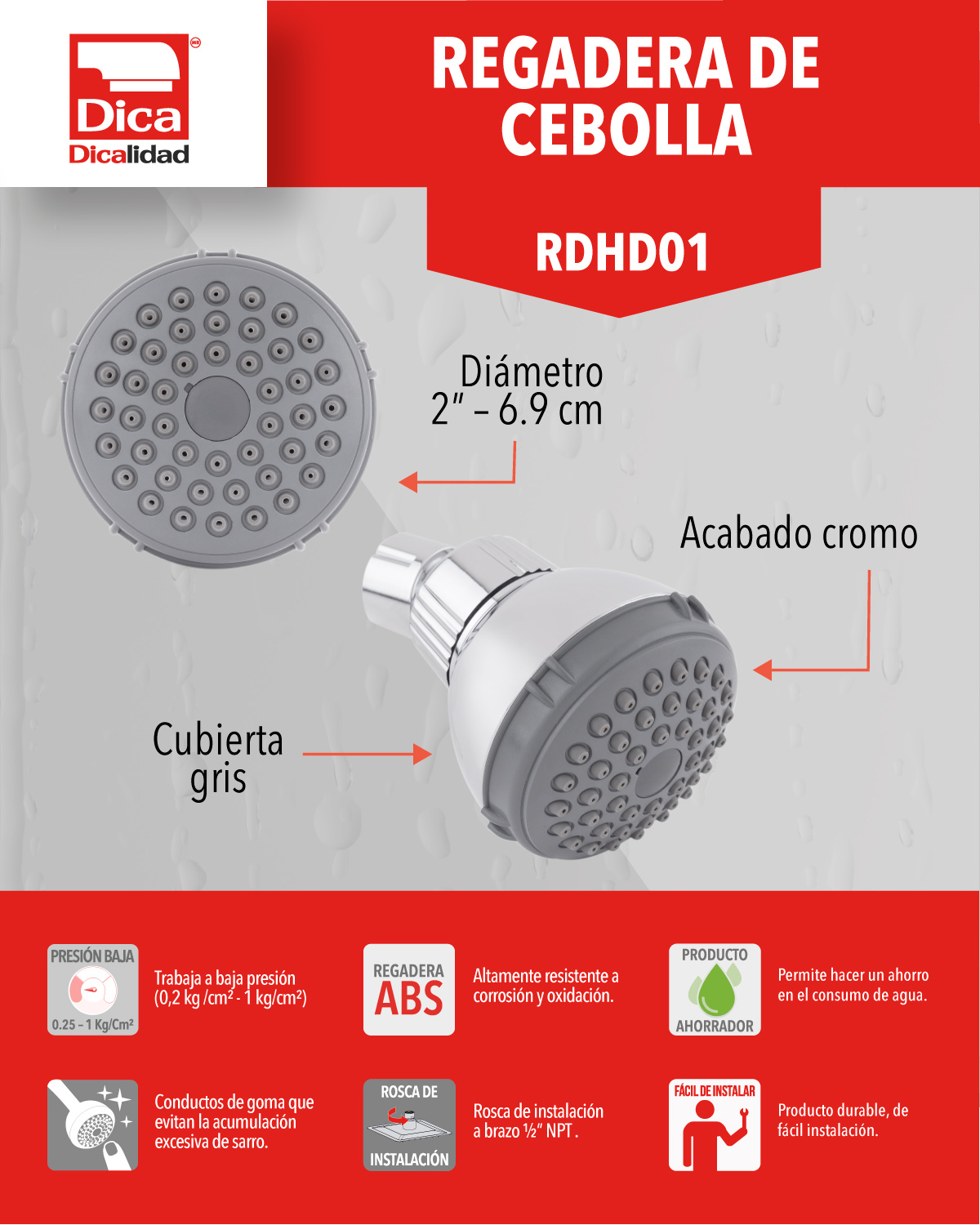 REGADERA DE CEBOLLA DICA | The Home Depot México