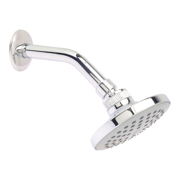 REGADERA CROMADA 1F CON BRAZO Y CHAPETON | The Home Depot México