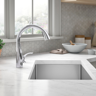 LLAVE PARA COCINA AVI MONOMANDO CROMO PULIDO | The Home Depot México