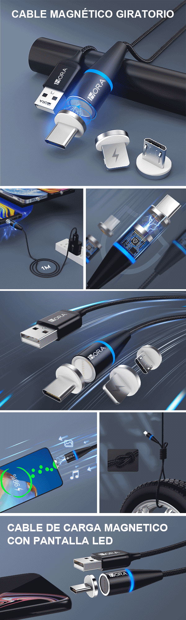 CABLE MAGNETICO IMAN 3EN1 | The Home Depot México