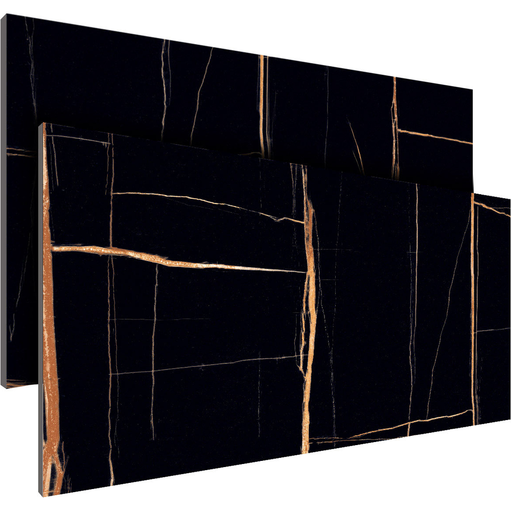 PISO PORCELANATO SANTANDER NEGRO 60 X 120 CM CAJA CON 1.44 M2 | The Home Depot México