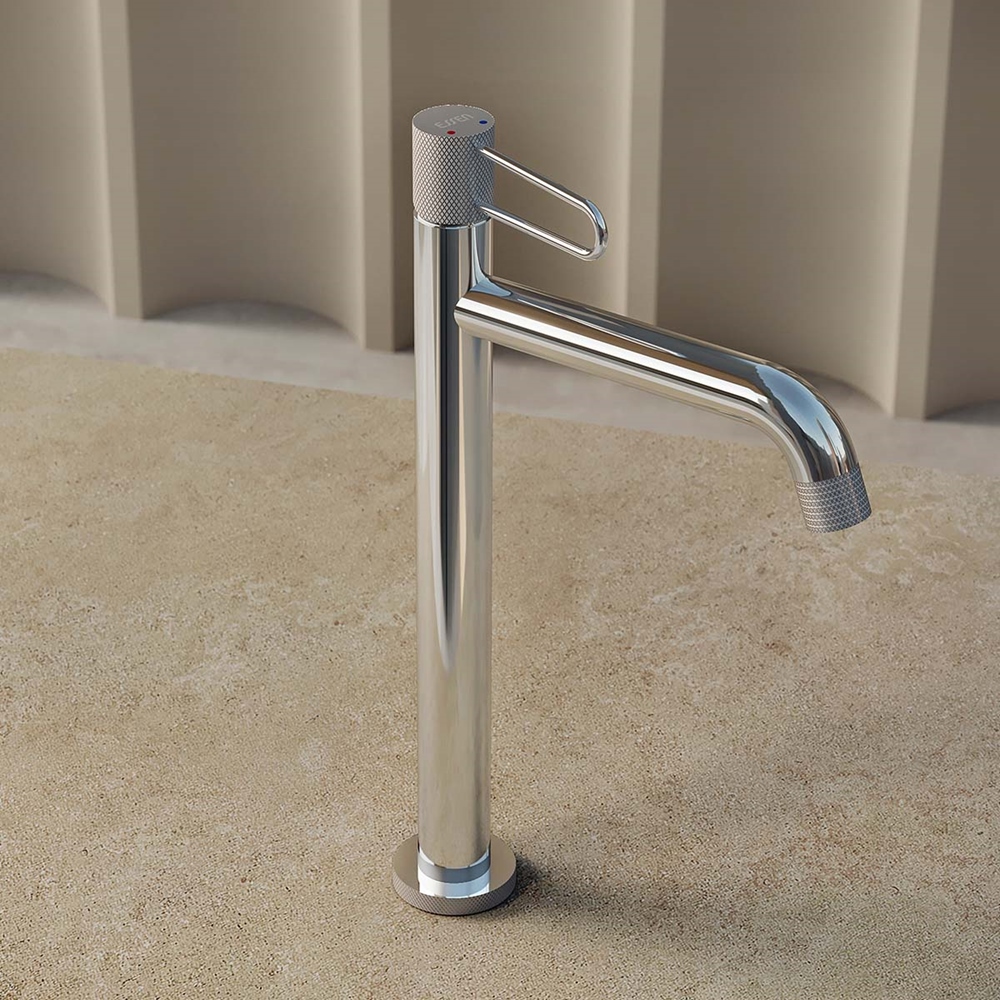 LLAVE MEYER MONOMANDO ALTA PARA LAVABO DE BAÑO CROMO PULIDO | The Home ...