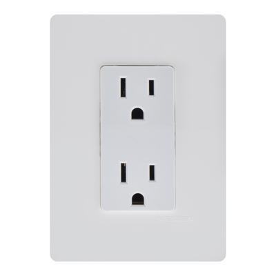 CONTACTO DÚPLEX CON PLACA BLANCO ESTÉVEZ | The Home Depot México