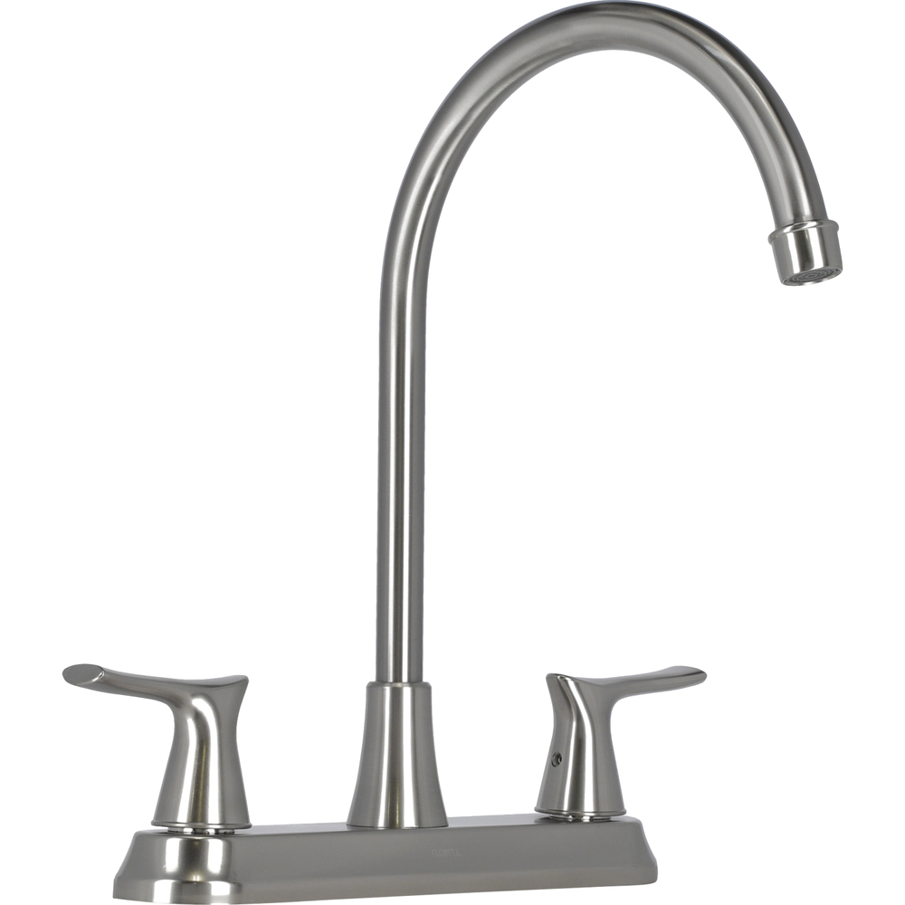 LLAVE MEZCLADORA PARA COCINA BRASILIA 8 PULGADAS NÍQUEL CEPILLADO ...