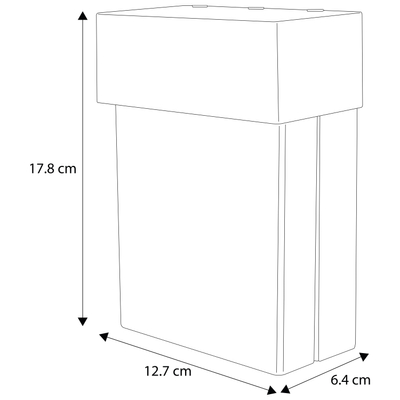 LÁMPARA DE PARED LED 17.8 X 12.7 X 6.4 CM NEGRO | The Home Depot México