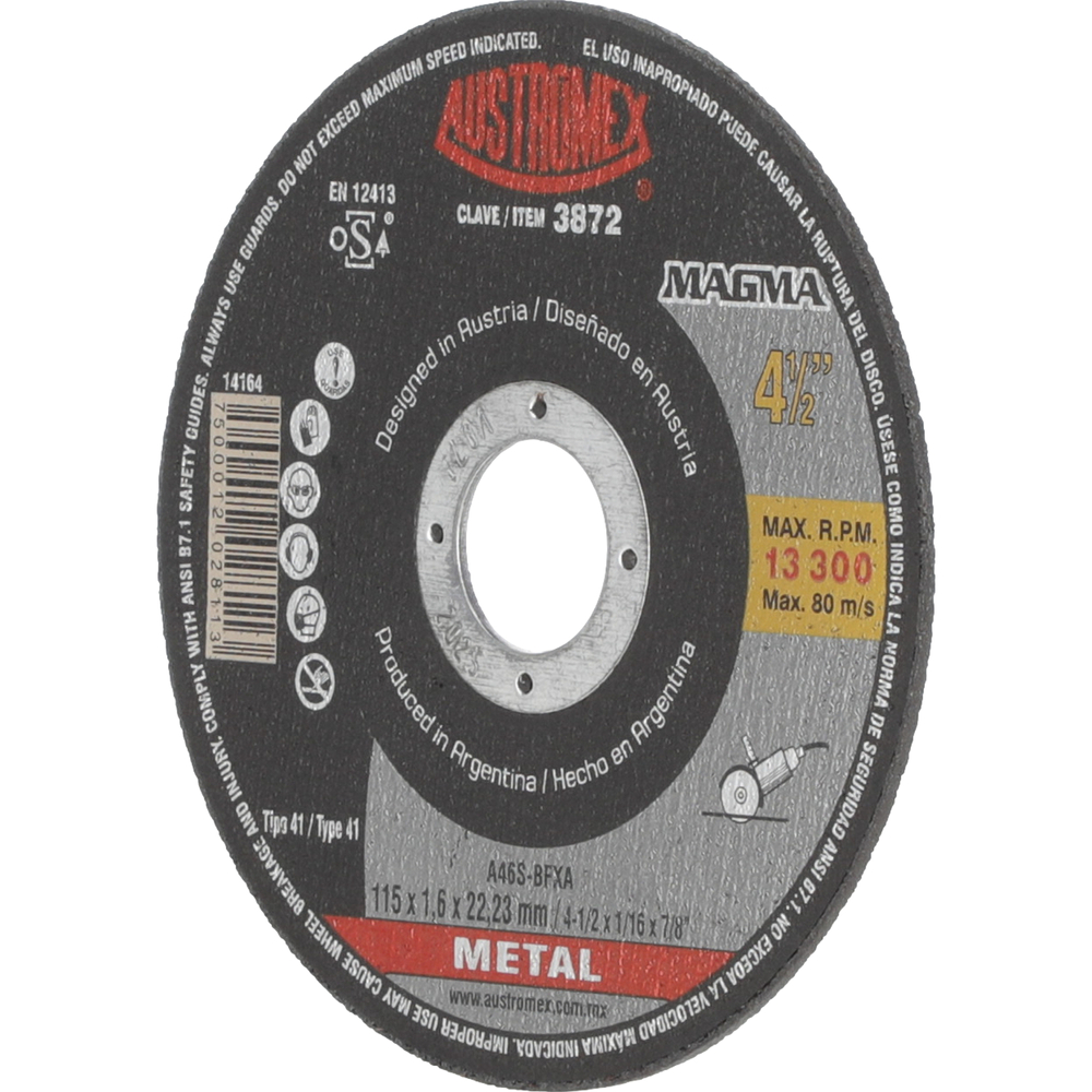 DISCO DE CORTE PARA METAL 4 1/2 PULGADAS | The Home Depot México