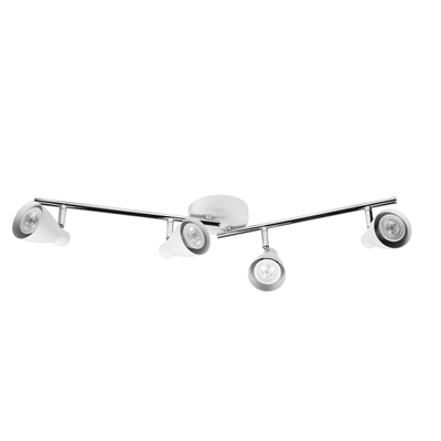 Lámpara de techo estilo riel 4 luces moderna de sobreponer. Decorativo ...