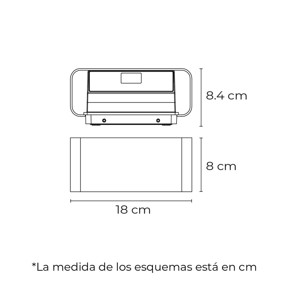 Luminaria LED arbotante para sobreponer muro The collection ML-2013.G31 ...