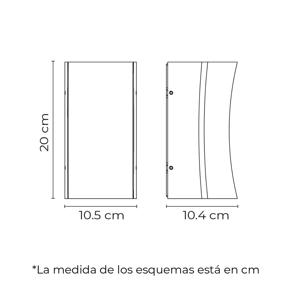 Luminaria LED arbotante para muro ML-2014.G31 | The Home Depot México ...