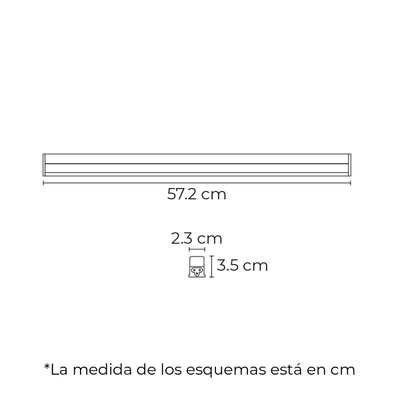 Regleta Illux LED interconectable sobreponer TL-1507.B | The Home Depot ...