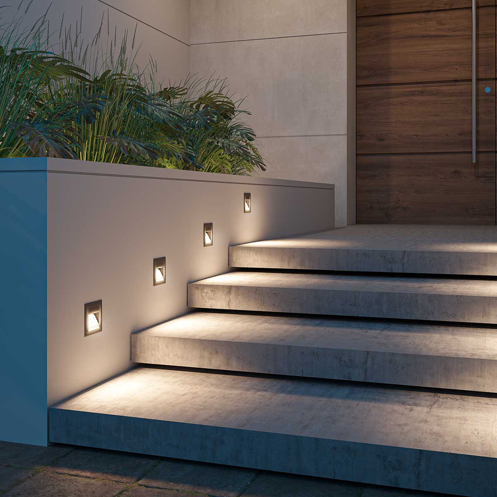 Lámpara Illux empotrado a muro LED de 2W, ML-2002.G | The Home Depot México