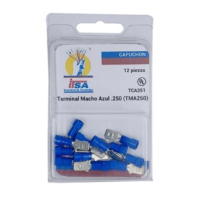 TERMINAL MACHO AZUL .250 | The Home Depot México