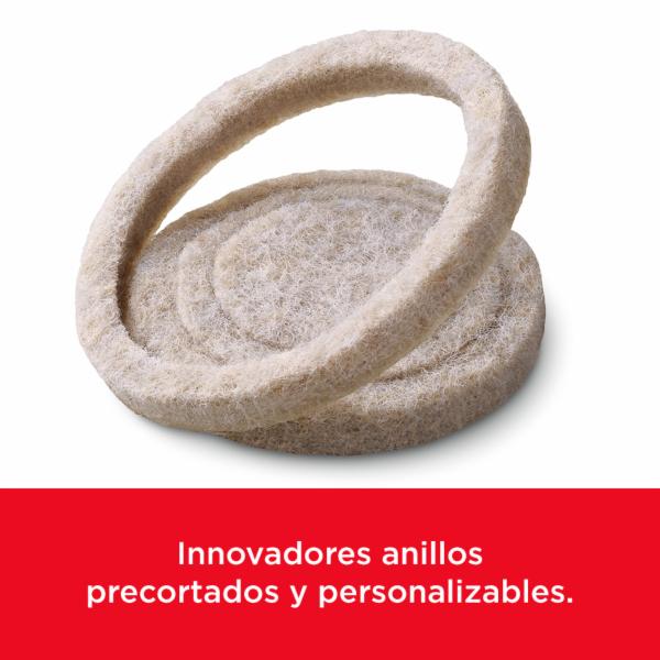 FIELTROS REDONDOS SCOTCH, BEIGE, TAMAÑO AJUSTABLE, 20 UND | The Home ...