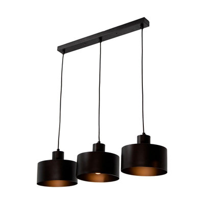 COLGANTE 3 LUCES E27 NEGRO MATE | The Home Depot México
