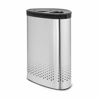 BOTE ROPA C TAPA PLÁSTICO NEGRO 55L, BRABANTIA. | The Home Depot México