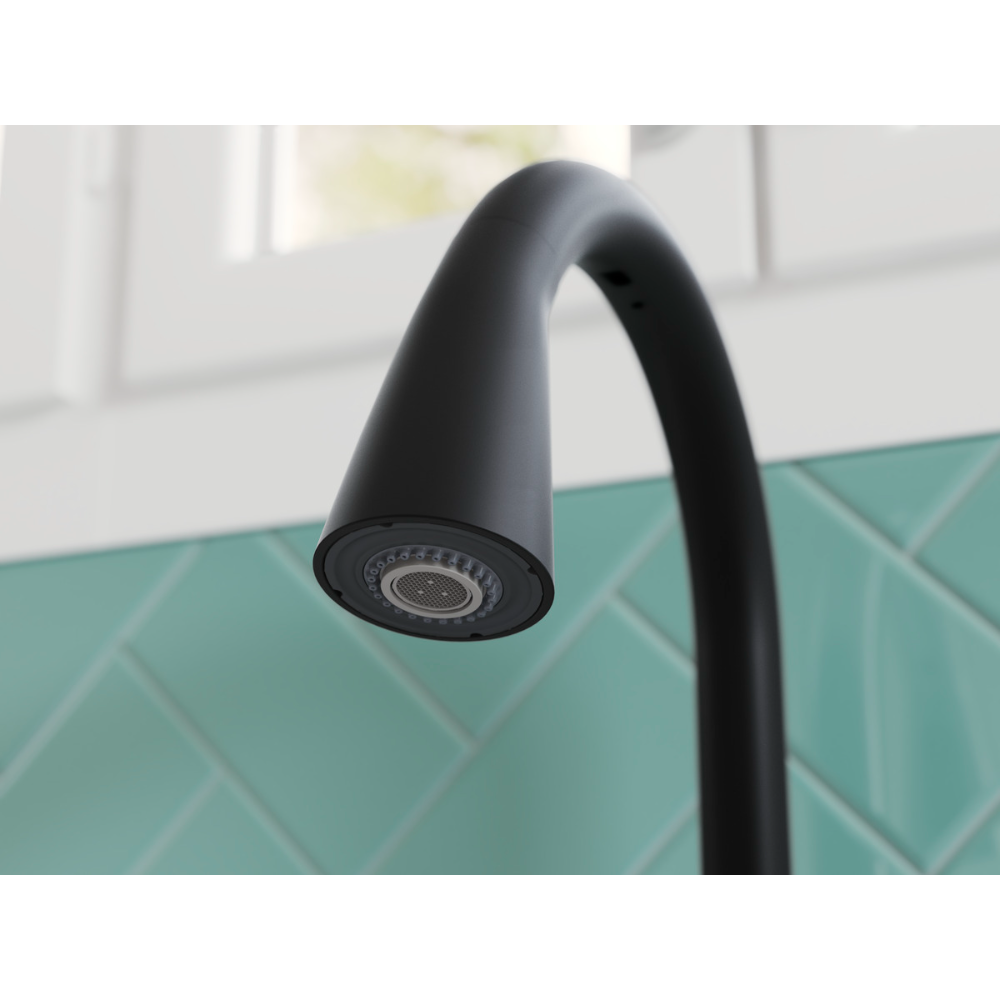 LLAVE DE COCINA MONOMANDO TOUCHLESS SETRA NEGRO MATE | The Home Depot ...