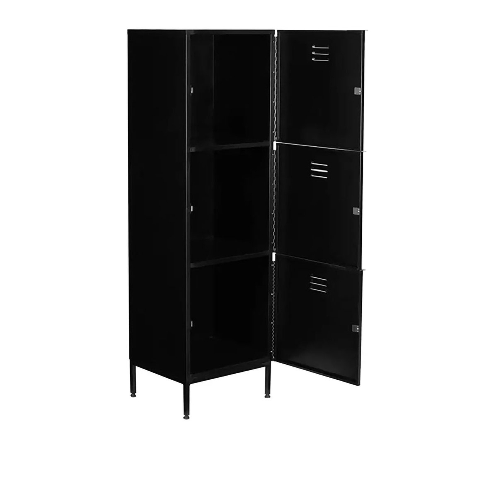 ARMARIO CON 3 PUERTAS LOCKER NEGRO | The Home Depot México - Ventas a ...