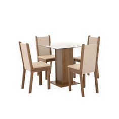 SET DE COMEDOR PARA 4 PERSONAS TLANALAPA NATURAL | The Home Depot ...