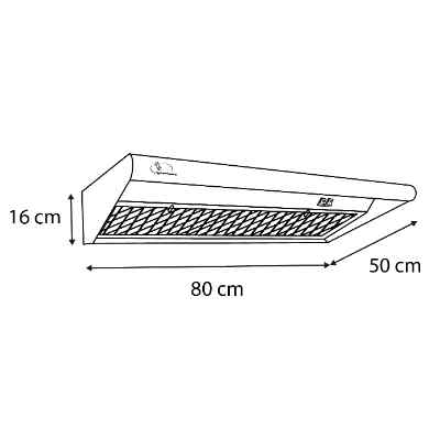 CAMPANA EMPOTRE ELITE 80CM BLANCO | The Home Depot México