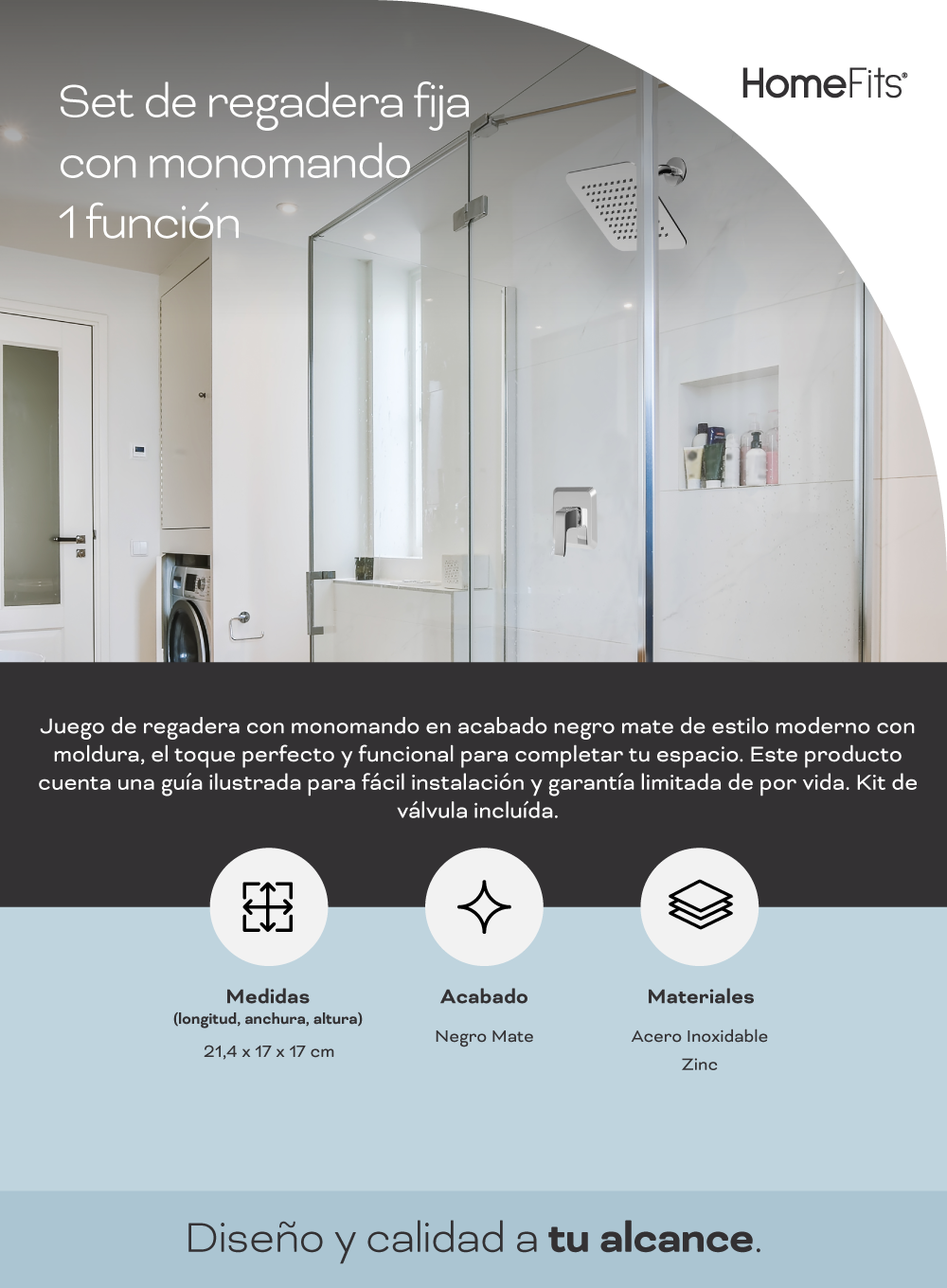 JUEGO DE REGADERA CON MONOMANDO | The Home Depot México