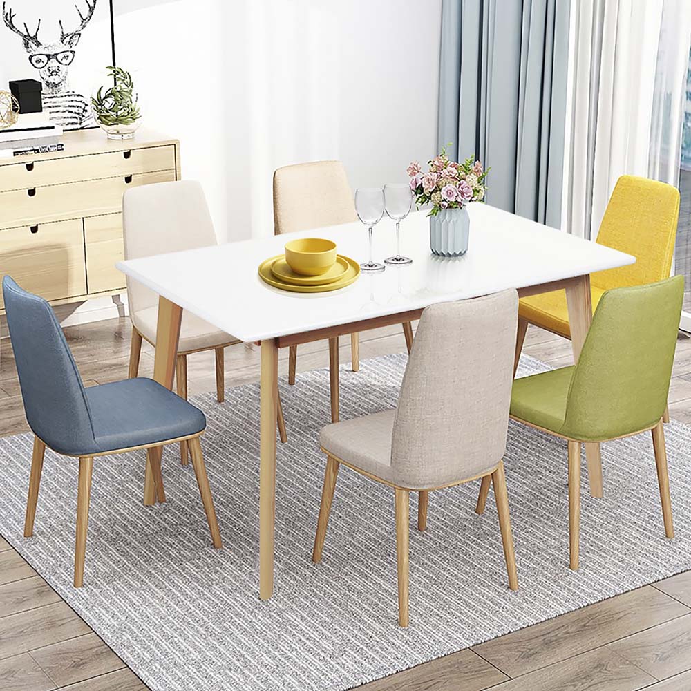 MESA DE COMEDOR PARA 4 A 6 PERSONAS, MESA DE COCINA RECTANGULAR, 120 X ...