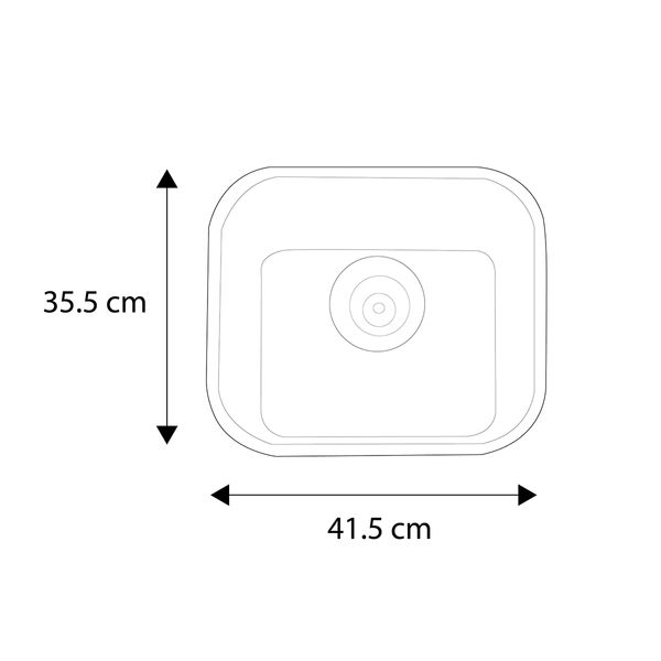 TARJA CUADRADA TRAMONTINA ACERO INOX ALTO BRILLO 40 X 34 CM | The Home ...