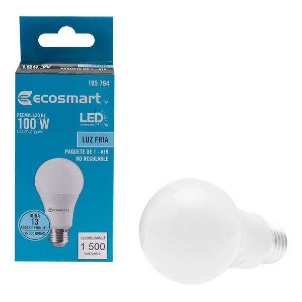 FOCO LED ECOSMART 13 W 1500 LM LUZ FRÍA | The Home Depot México