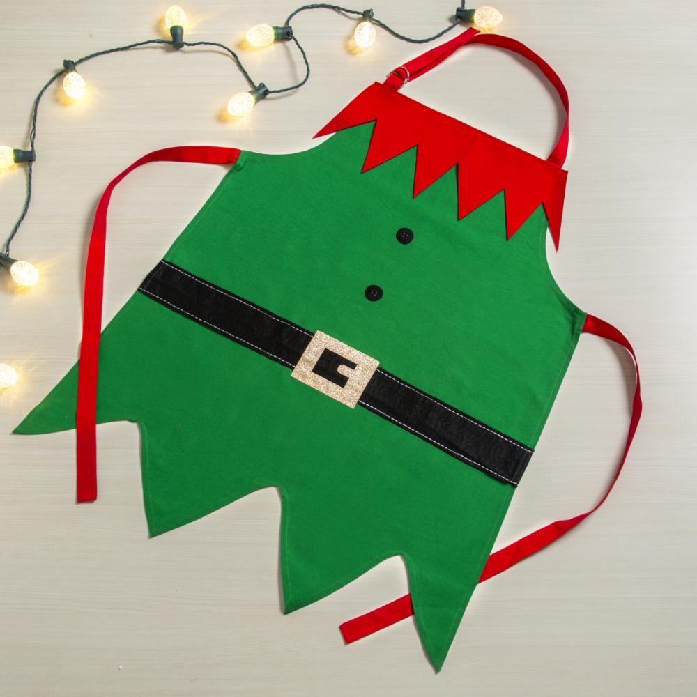 MANDIL NAVIDEÑO DUENDE VERDE 71 X 81 CM | The Home Depot México