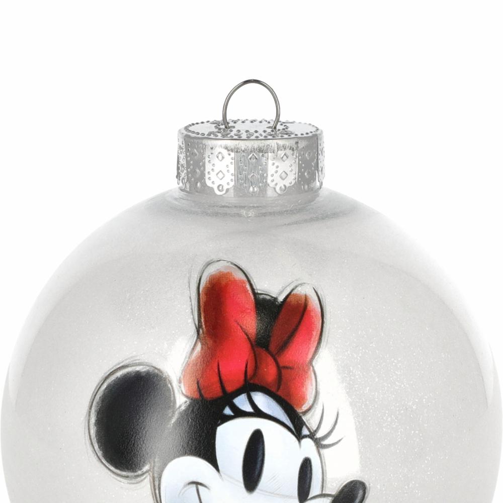 ESFERA NAVIDEÑA DISNEY MICKEY MINNIE BLANCO 12 X 10 CM | The Home Depot ...