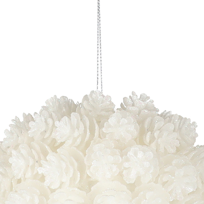 COLGANTE NAVIDEÑO RUBY PIÑA BLANCO 13 X 13 CM | The Home Depot México