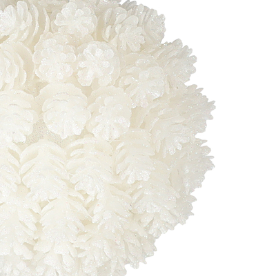 COLGANTE NAVIDEÑO RUBY PIÑA BLANCO 13 X 13 CM | The Home Depot México