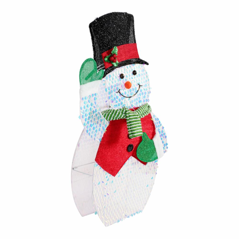 FIGURA ILUMINADA NAVIDEÑA 96 X 44 X 3 CM MUÑECO DE NIEVE | The Home Depot México