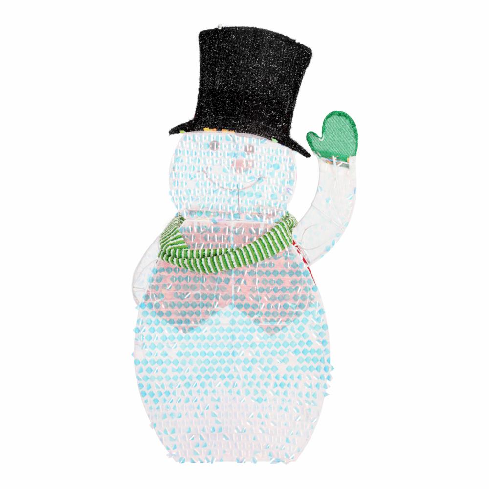 FIGURA ILUMINADA NAVIDEÑA 96 X 44 X 3 CM MUÑECO DE NIEVE | The Home Depot México