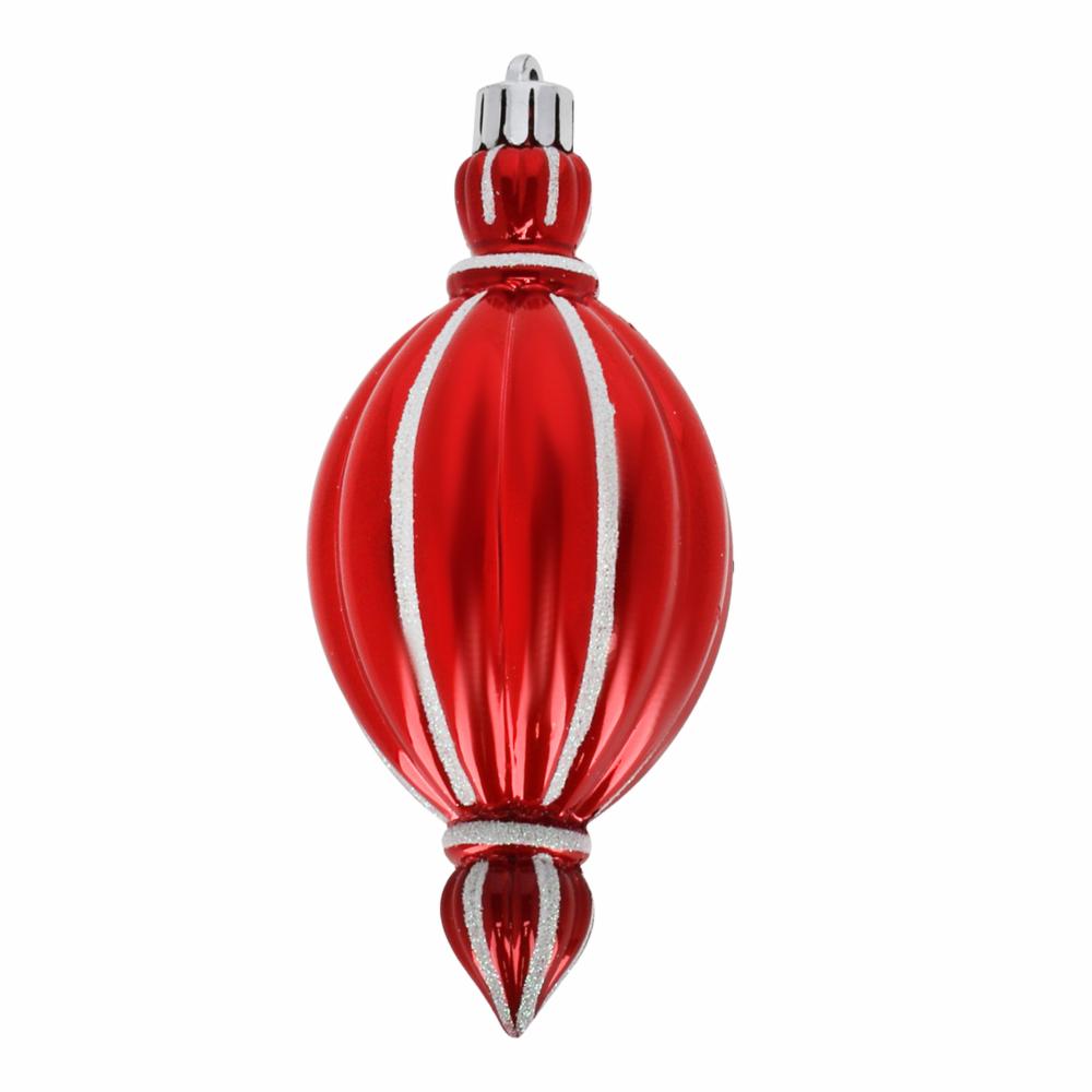 ESFERAS NAVIDEÑAS RUBY ROJO 14 X 5.8 CM 6 PIEZAS | The Home Depot México