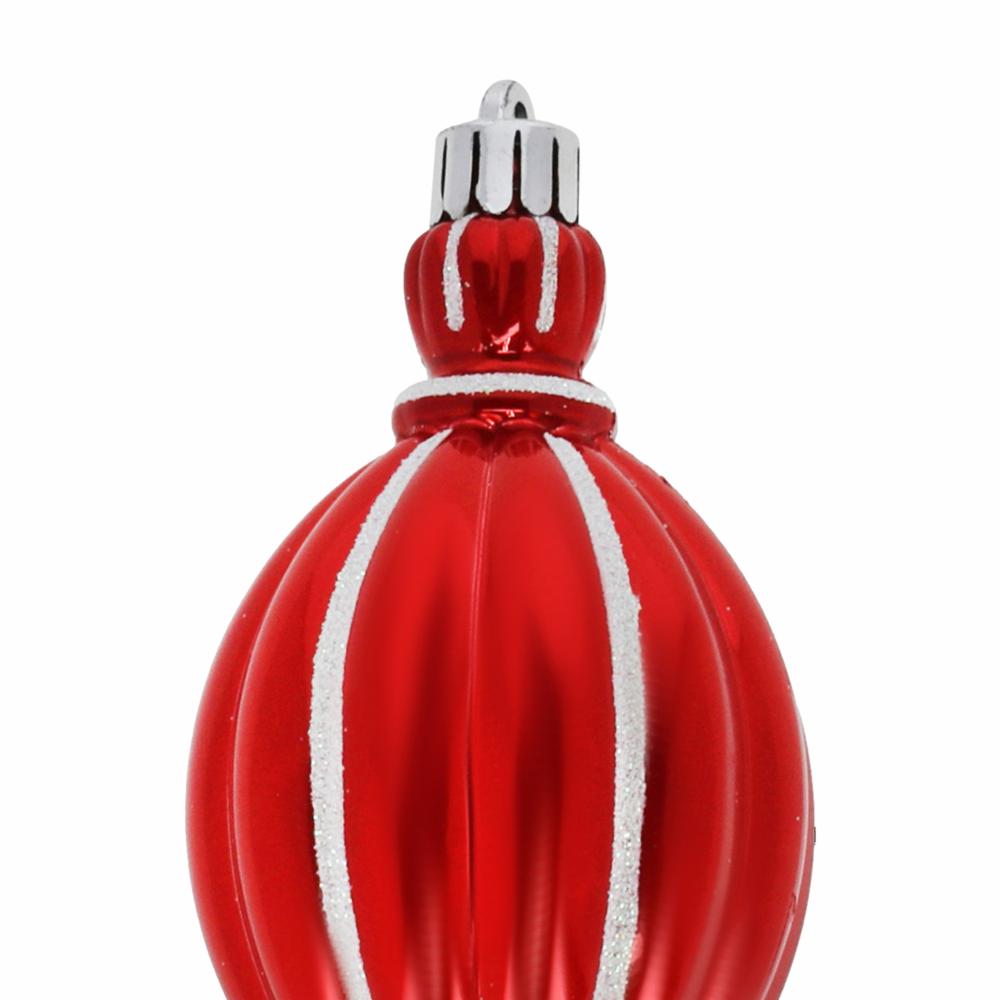 ESFERAS NAVIDEÑAS RUBY ROJO 14 X 5.8 CM 6 PIEZAS | The Home Depot México