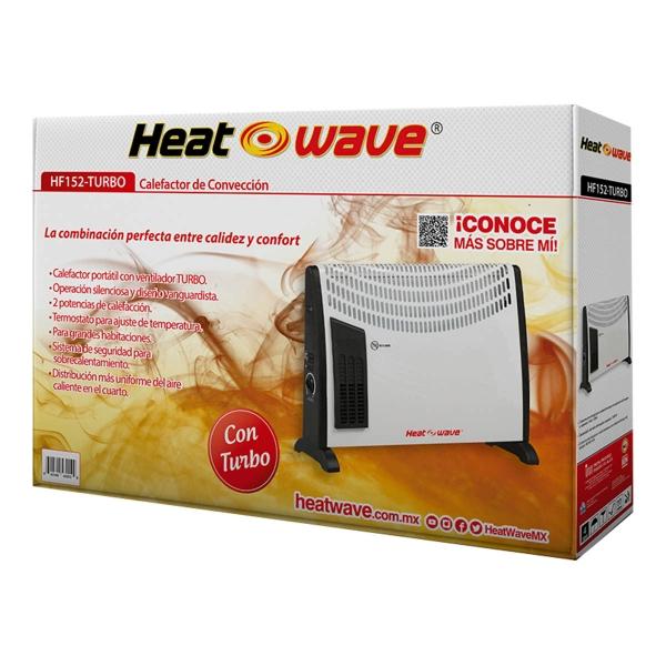 CALEFACTOR HEATWAVE ELECTRICO DE CONVECCION TURBO MODELO HF152T 750 ...