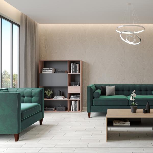 SILLÓN TERCIOPELO MADISON - VERDE | The Home Depot México