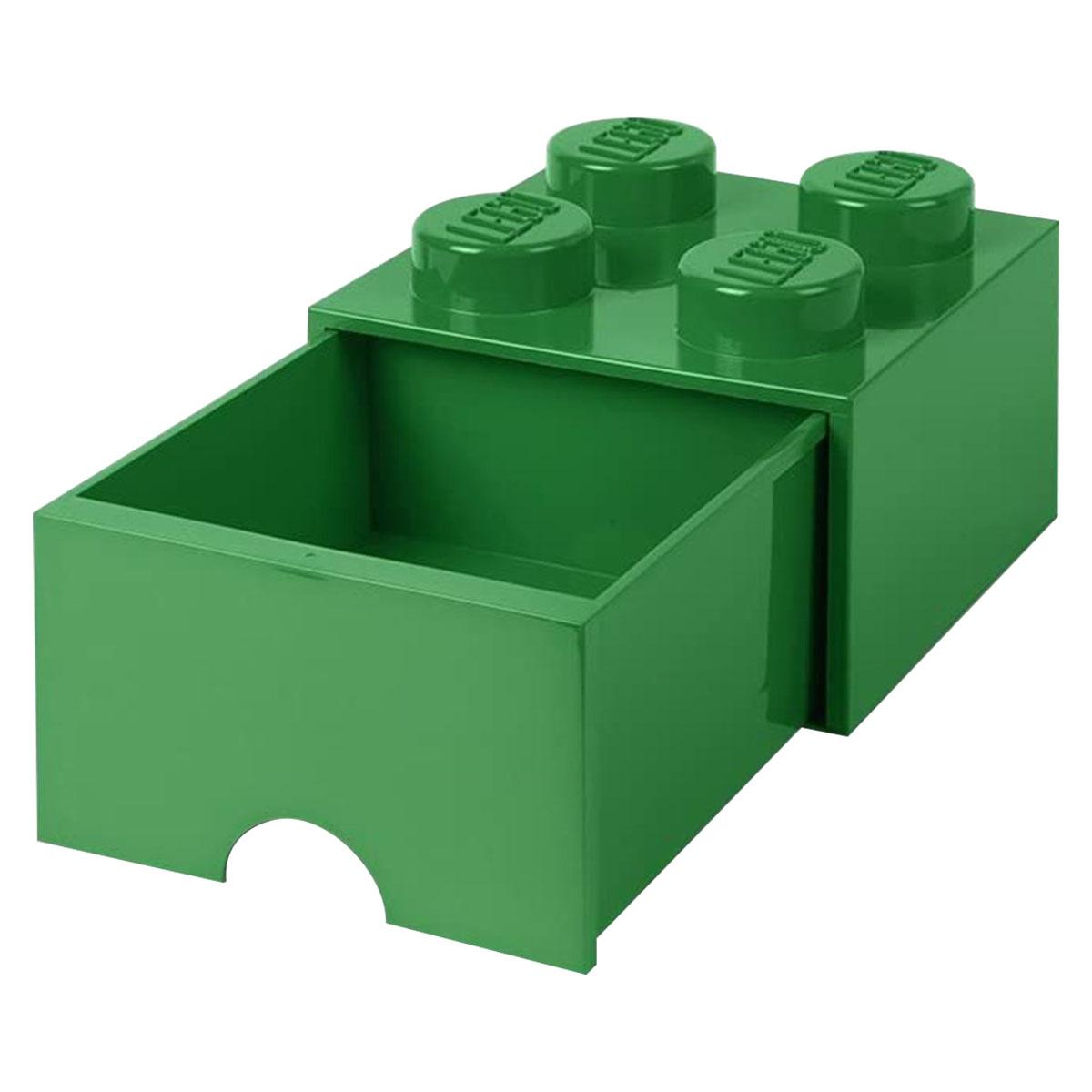 BLOQUE BRICK DE 18 X 25 X 25 CM PARA ALMACENAR LEGOS VERDE | The Home ...