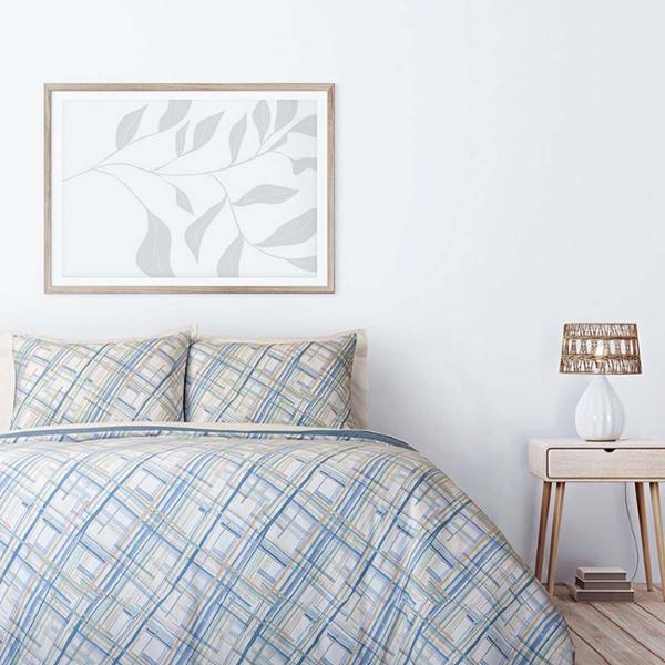 EDREDÓN FULL QUEEN REVERSIBLE AZUL | The Home Depot México