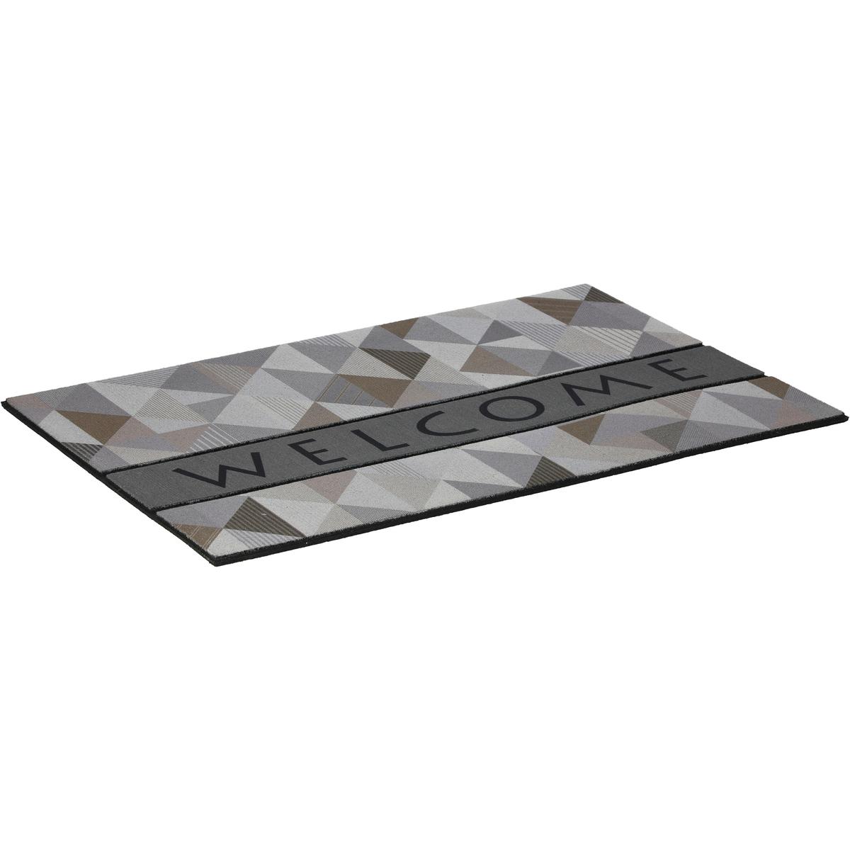 TAPETE DE ENTRADA GEO TRIANGLES MULTICOLOR 40 X 60 CM | The Home Depot ...