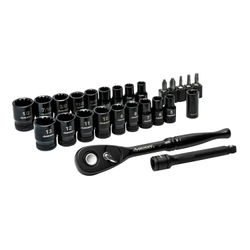 Juego de matraca con dados con cuadro de 1/4\" ( 26 piezas) | The Home ...