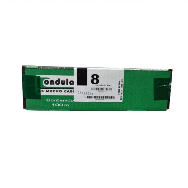 CABLE THW 8 AWG NEGRO 100 M CONDULAC | The Home Depot México