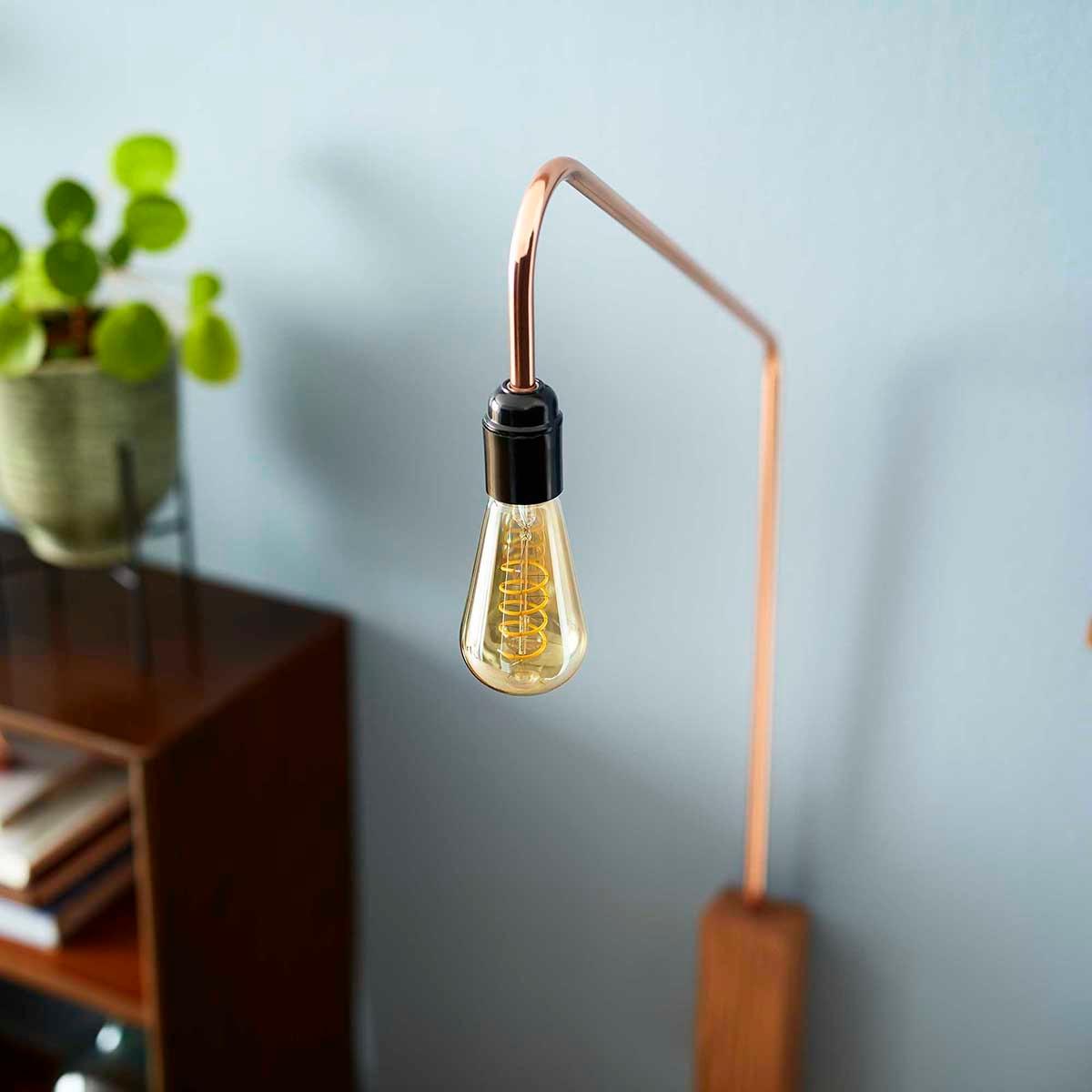 FOCO PHILIPS FILAMENTO LED ESPIRAL 5.5W ST19 VINTAGE AMBAR | The Home ...