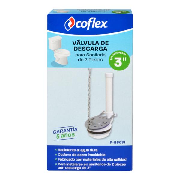 VÁLVULA DE DESCARGA 3 PULGADAS BLANCO COFLEX | The Home Depot México